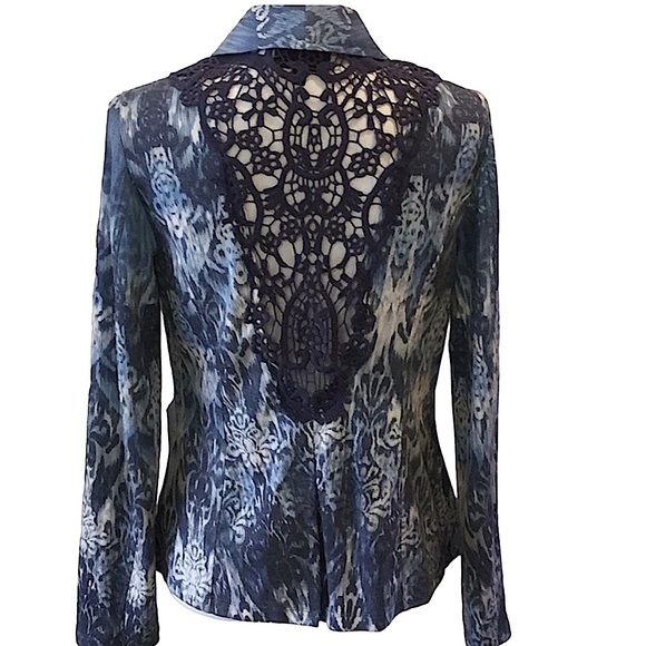 French Blue | Jackets & Coats | French Blue Macrame Jacket B8 | Poshmark